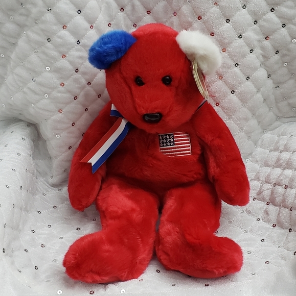 Ty | Toys | Rare Vintage Ty America Red Cross Bear 202 Beanie Baby ...